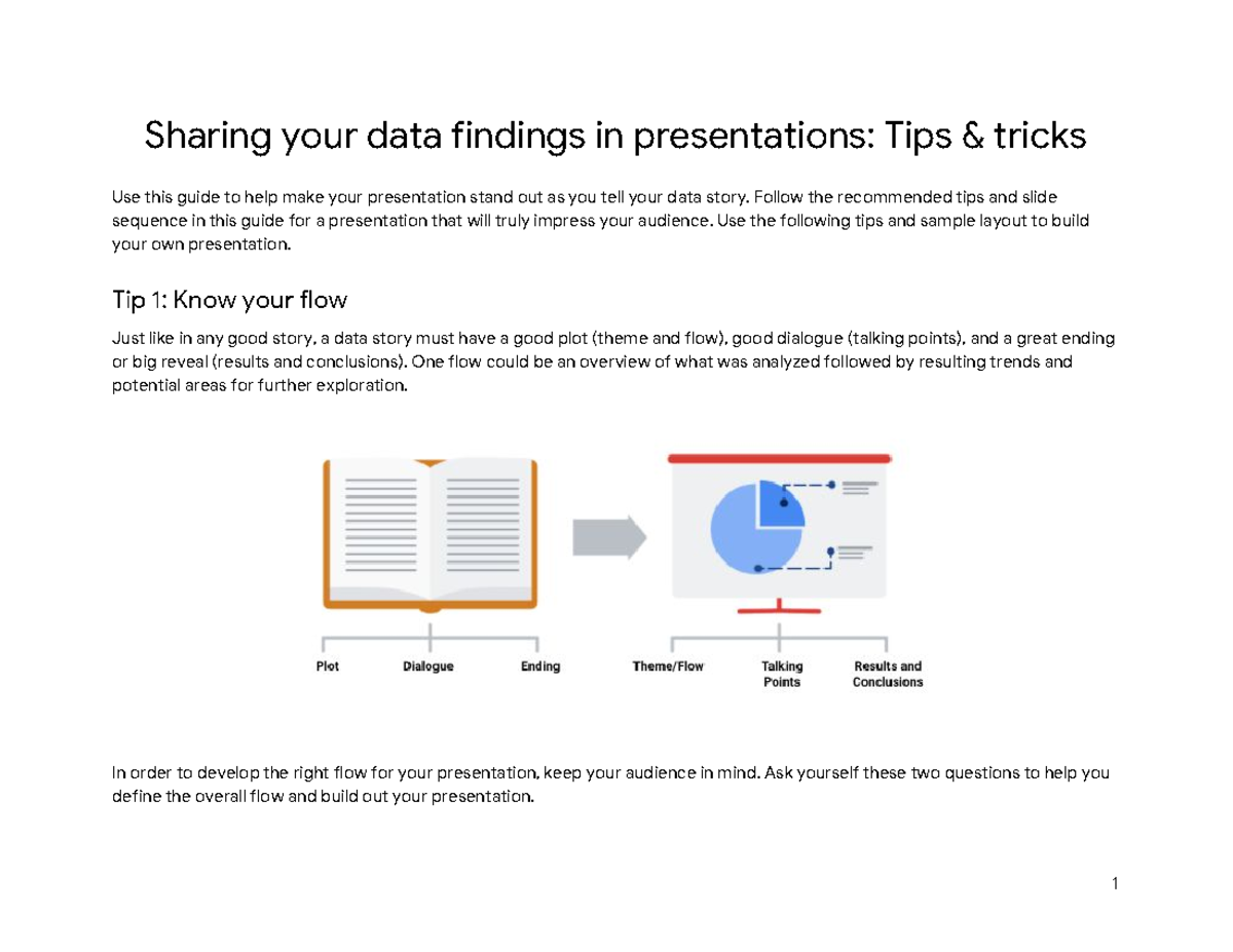 Effective Data Presentation: Tips & Tricks for Engaging Audiences - Studocu