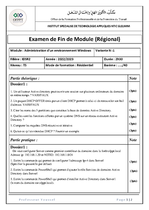 EFM régionale BMKH 2022 avec correction - Office de la Formation ...
