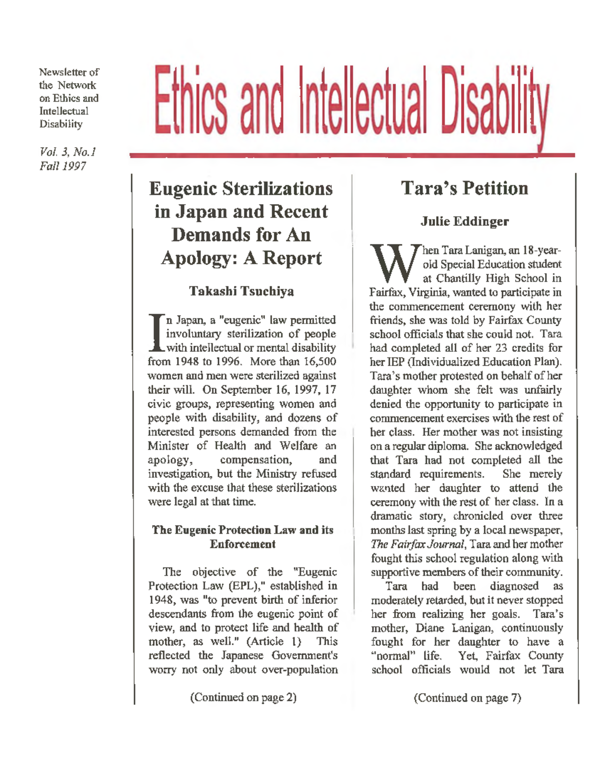 Eugenic Sterilizations in Japan: A Call for Apology and Justice (Ethics ...