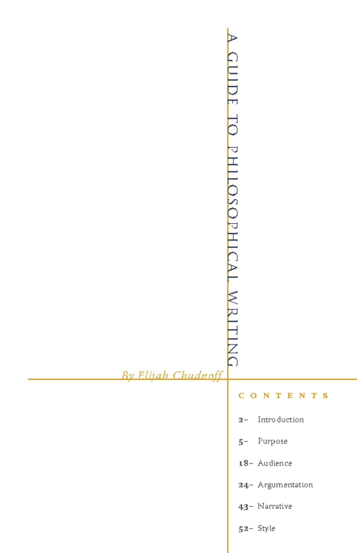 A Guide to Philosophical Writing (PHIL 101) by Elijah Chudnoff - Studocu