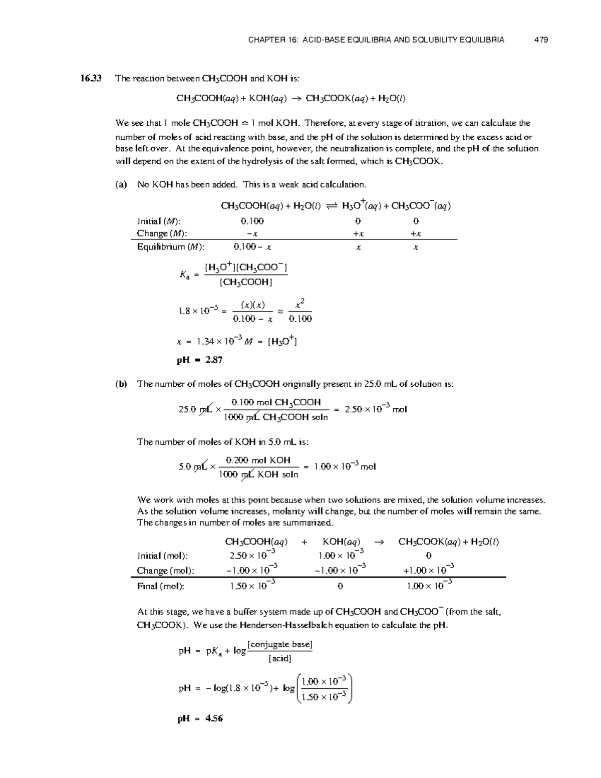 CH 16: Equilibria & Solubility Equilibria - Chem 10th Ed. Solutions ...
