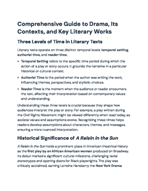 Elements of Drama 1: Analyzing Character, Conflict, and Structure - Studocu
