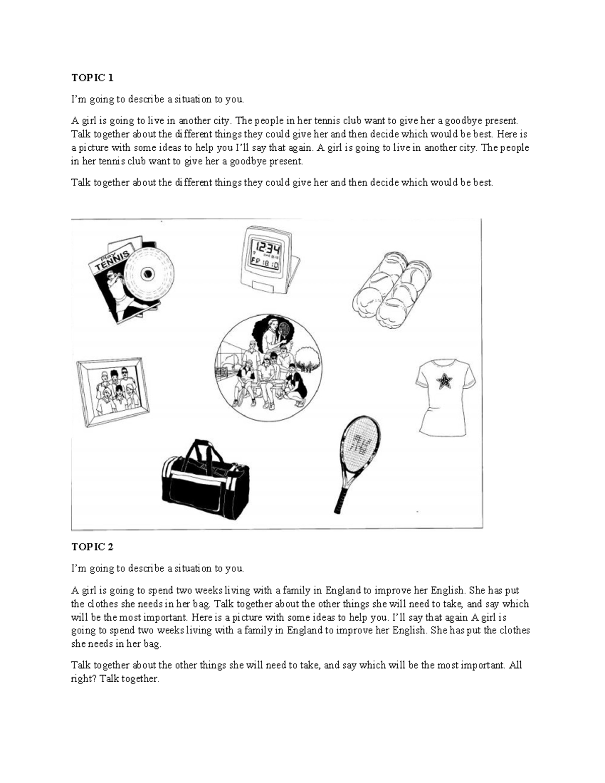 Extra Practice: Speaking Part 2 - Situational Dialogues - Studocu