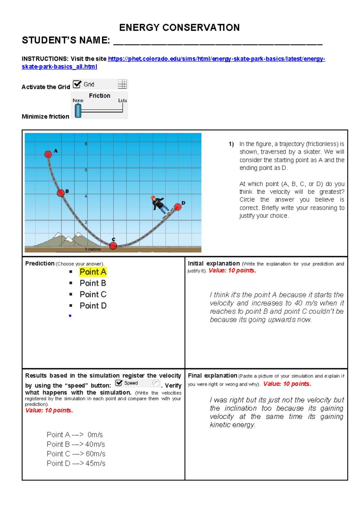 Energy Conservation Analysis: Exercise 13 M&E1 - Studocu