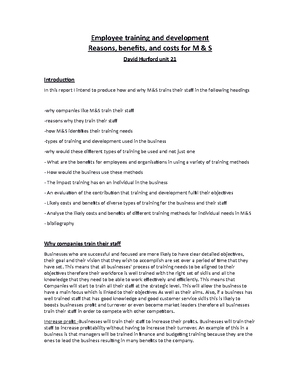 Unit 8 - Assignment 2 - Introduction In this assignment I will detail the interview process that ...