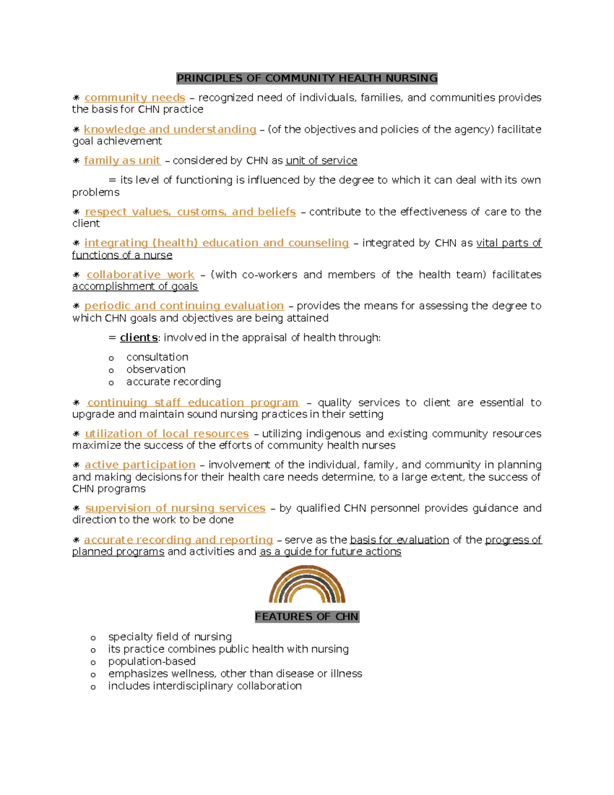 Community- Health- Nursing - PRINCIPLES OF COMMUNITY HEALTH NURSING ...