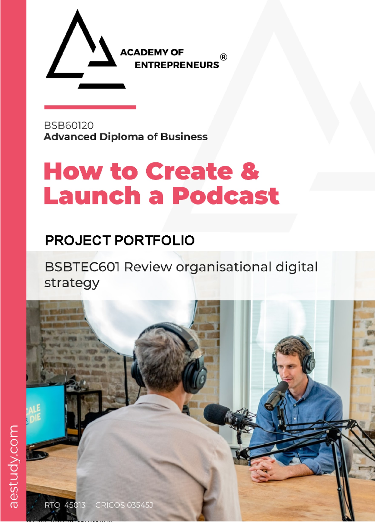 Edwin Avella BSBTEC 601 Digital Strategy Review Project Portfolio - Studocu