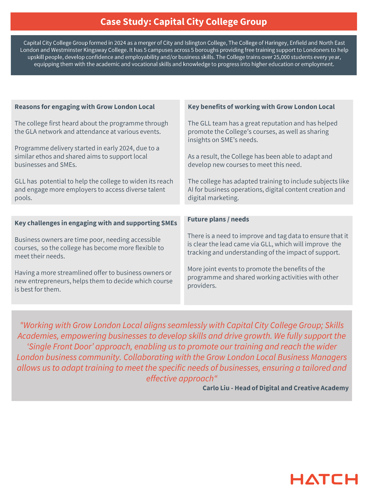 Case Study: GLL Service Providers - Capital City College Group - Studocu