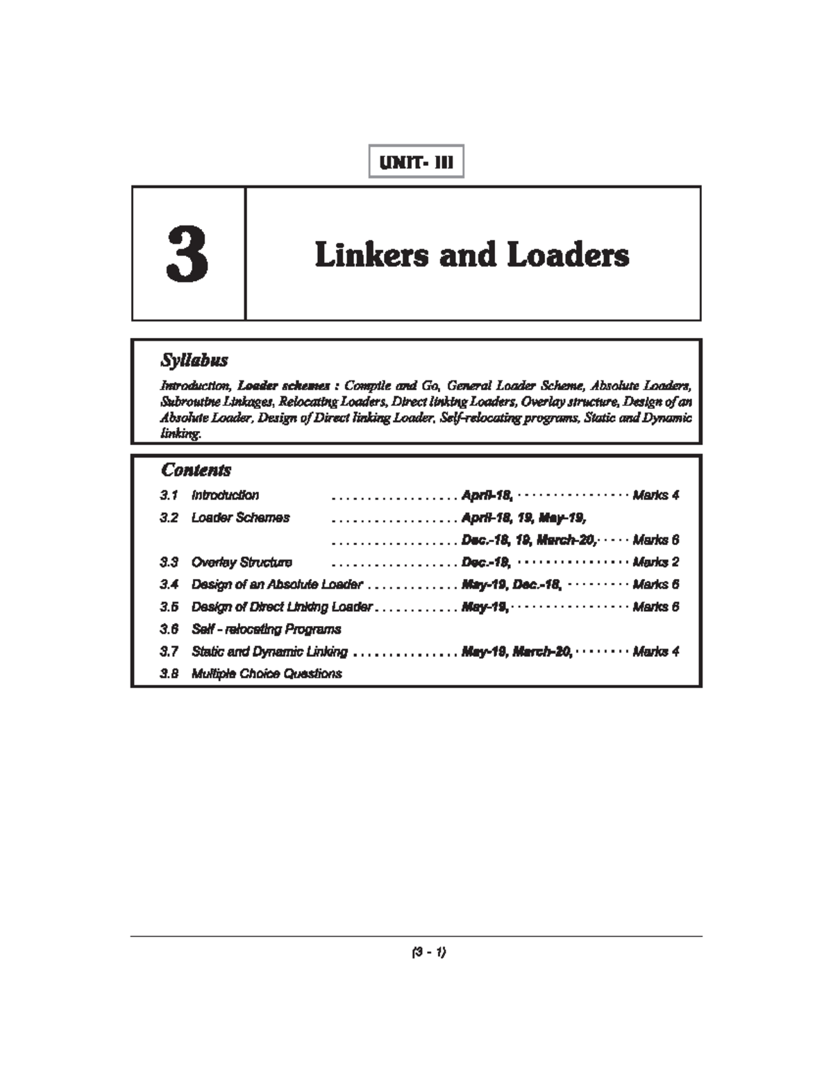 SPOS UNIT 3 to 6 - notes - TECHNICAL PUBLICATIONS TM- An up thrust for ...