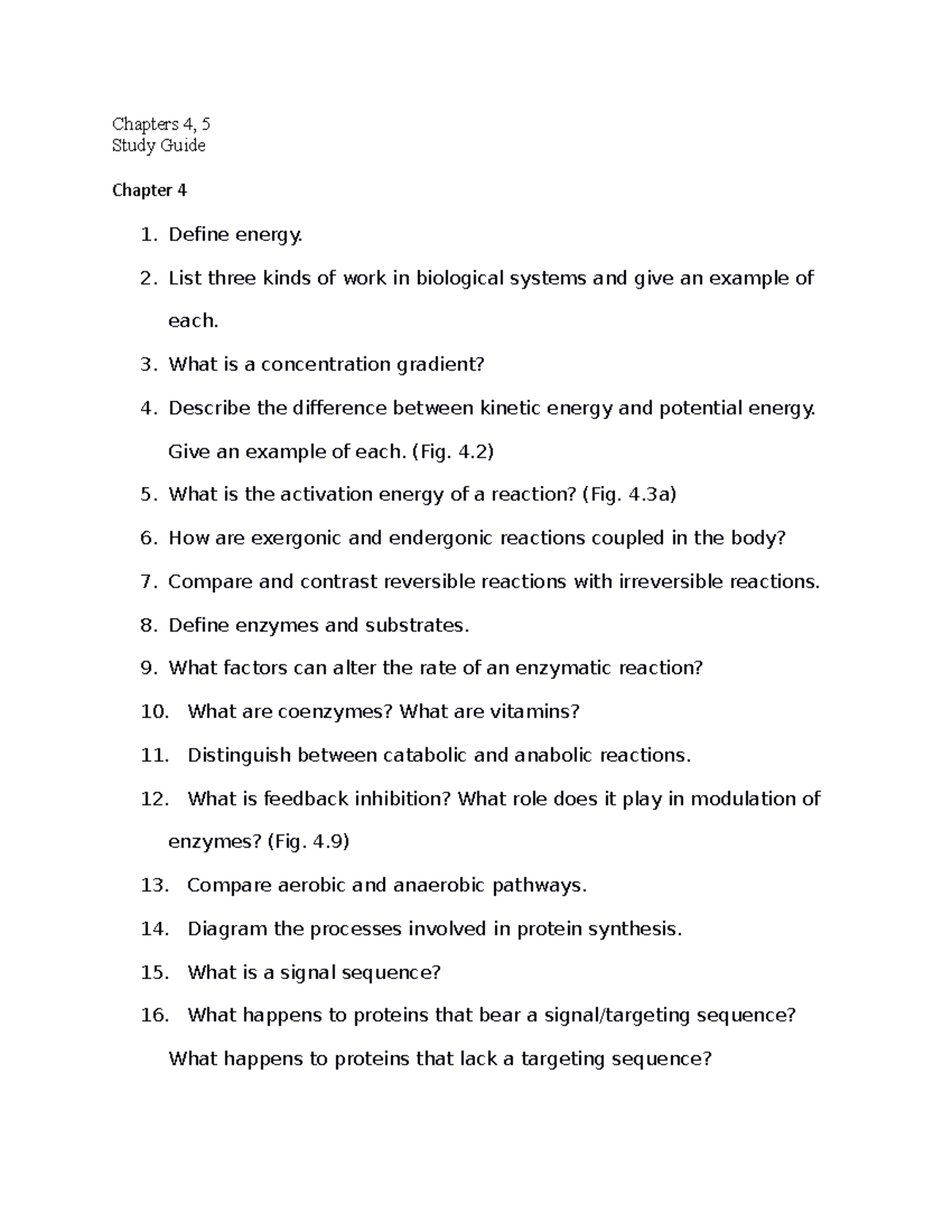 Study Guide 2: Important Concepts from Chapters 4 & 5 - Studocu