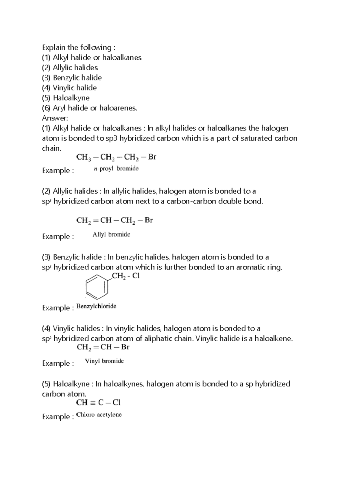 Halogen Derivatives Overview - Organic Chemistry Concepts - AWDA - Studocu