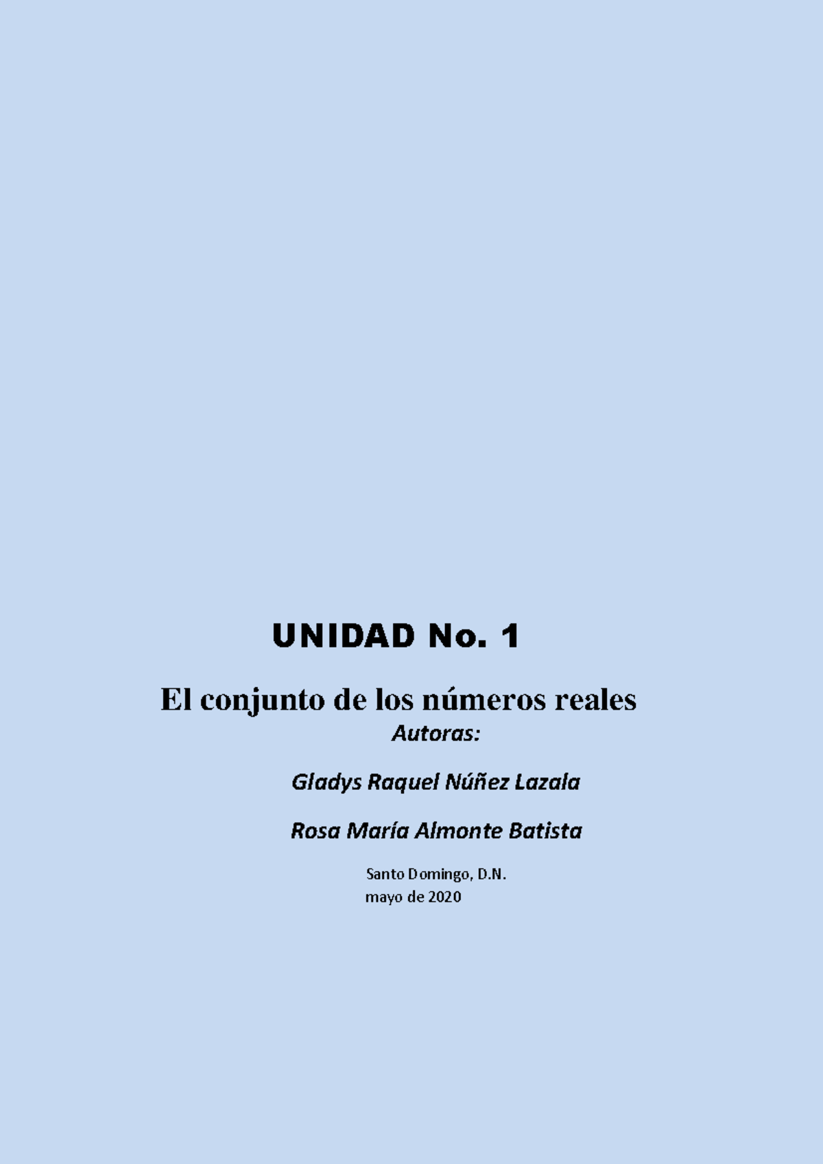 Material de Lectura Obligatoria: Unidad 1 - Números Reales MAT-014 ...