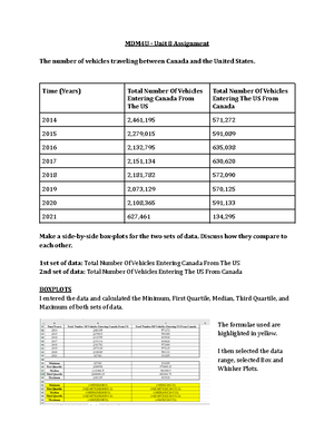 [Solved] The biology test scores were - 12U Data Management (MDM4U ...