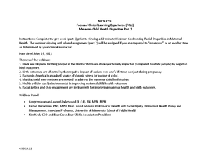 ALT 1 OB - Active learning template - ATI Basic Concept Prenatal Care ...