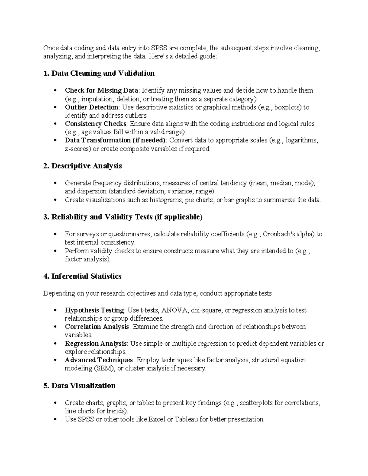 SPSS Data Handling - Data collection and analysis on project success ...