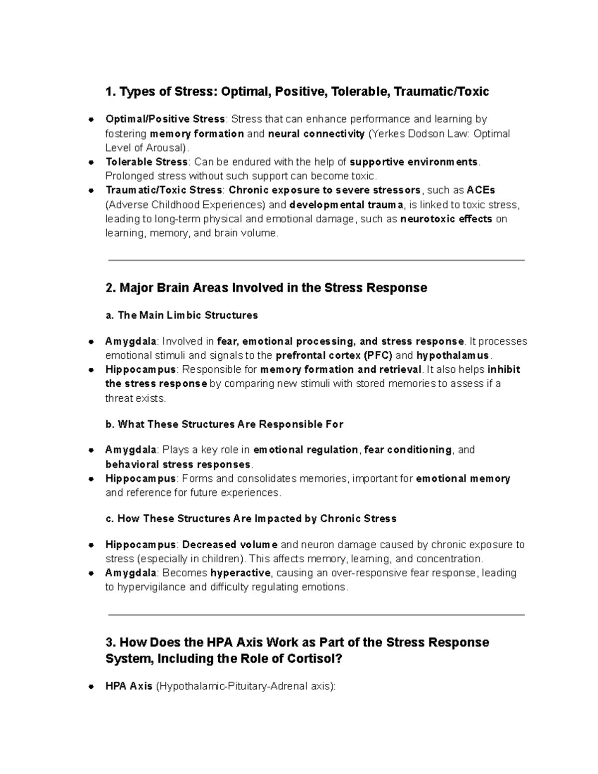 Understanding the HPA Axis and Stress Response Mechanisms in Psychology ...