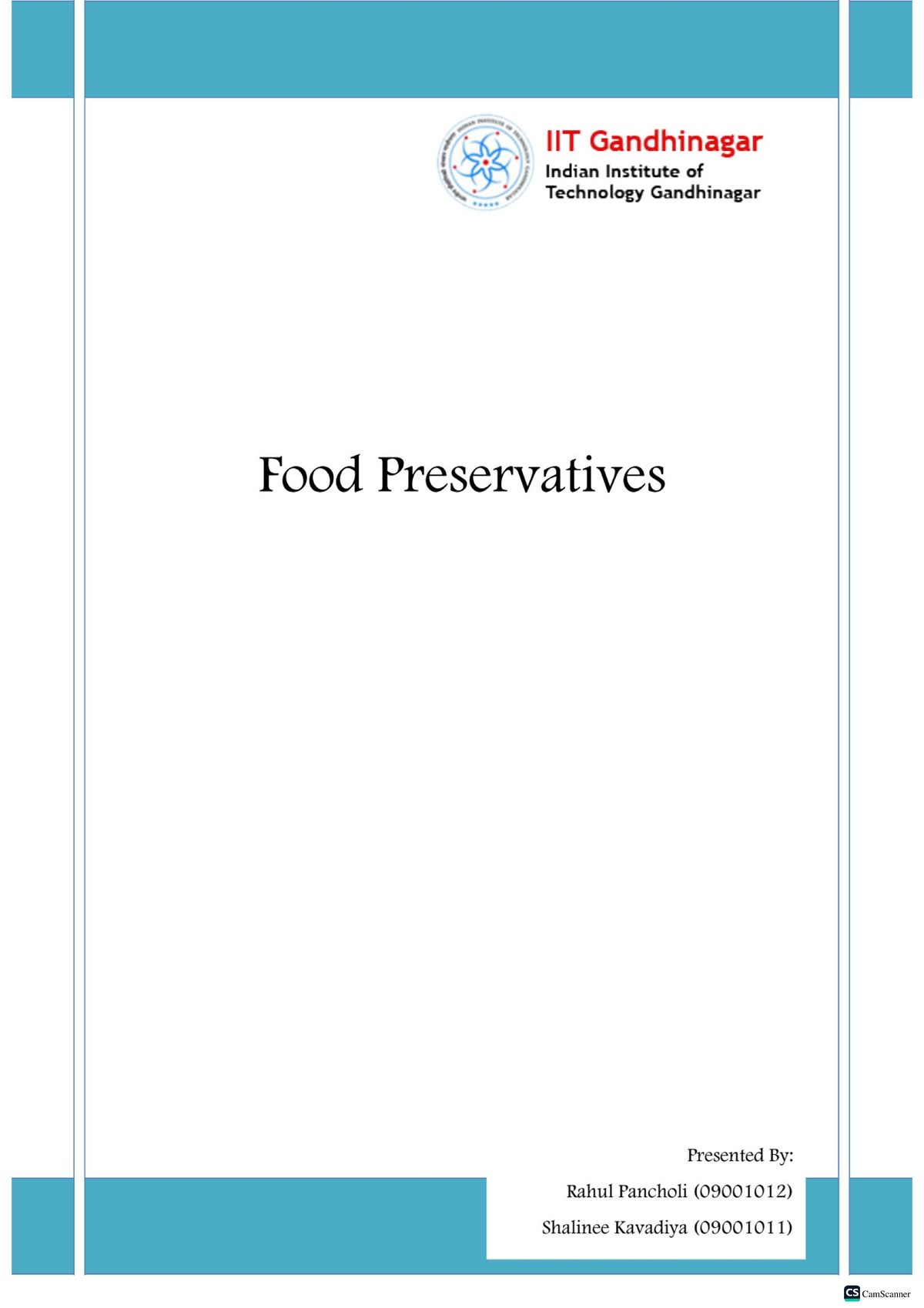 CS Food Preservatives: An Overview and Health Implications - Studocu