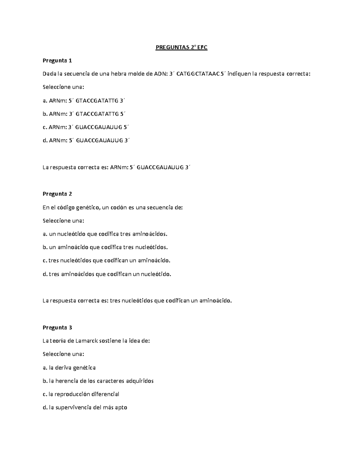 Preguntas 2° EFC - examen - PREGUNTAS 2° EFC Pregunta 1 Dada la ...