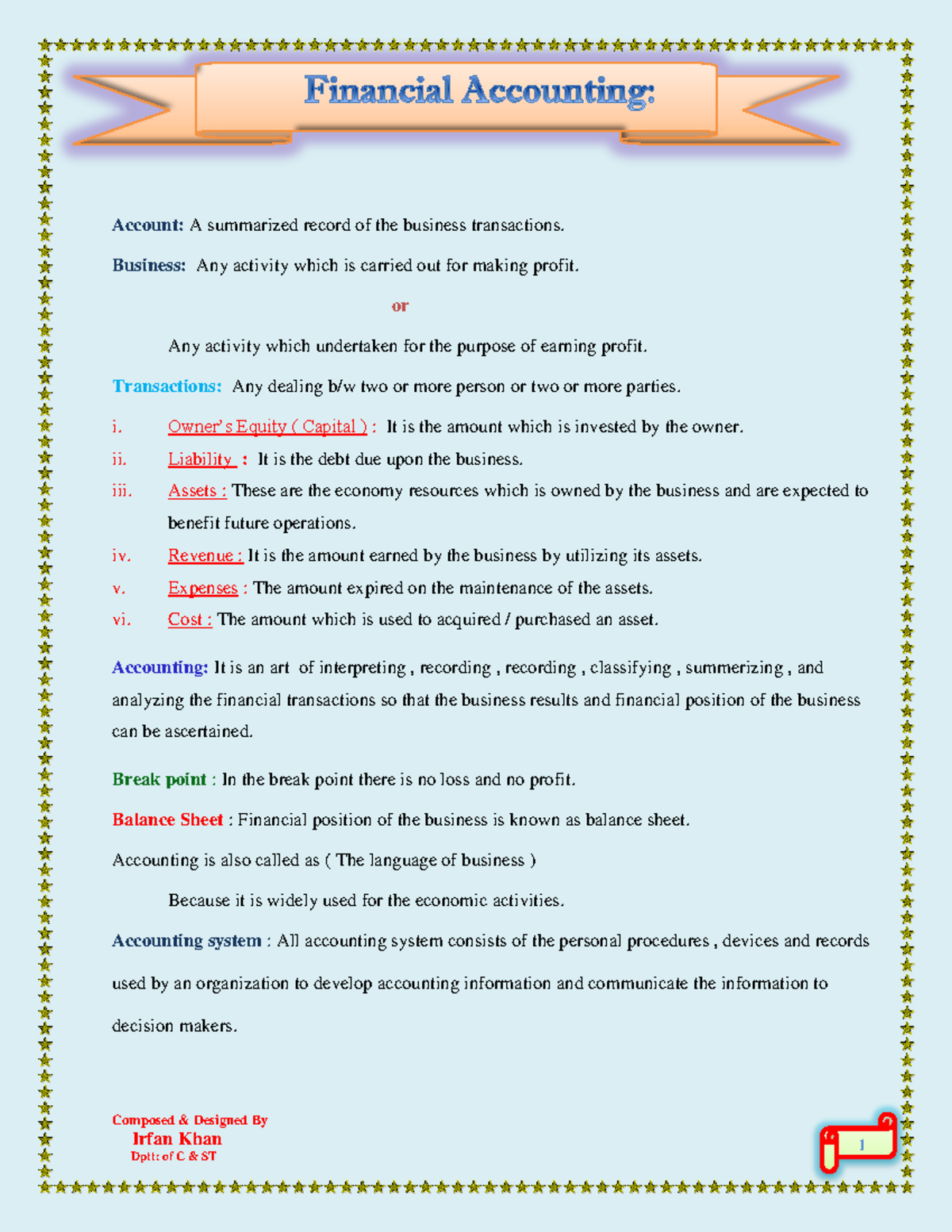 Financial Accounting 2: Key Concepts and Principles Explained - Studocu