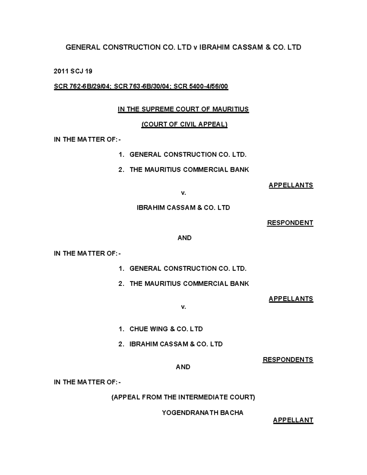 General-construction-co-ltd-v-ibrahim-cassam-and-co-ltd-2011-scj-192016 0529032240410 1 ...