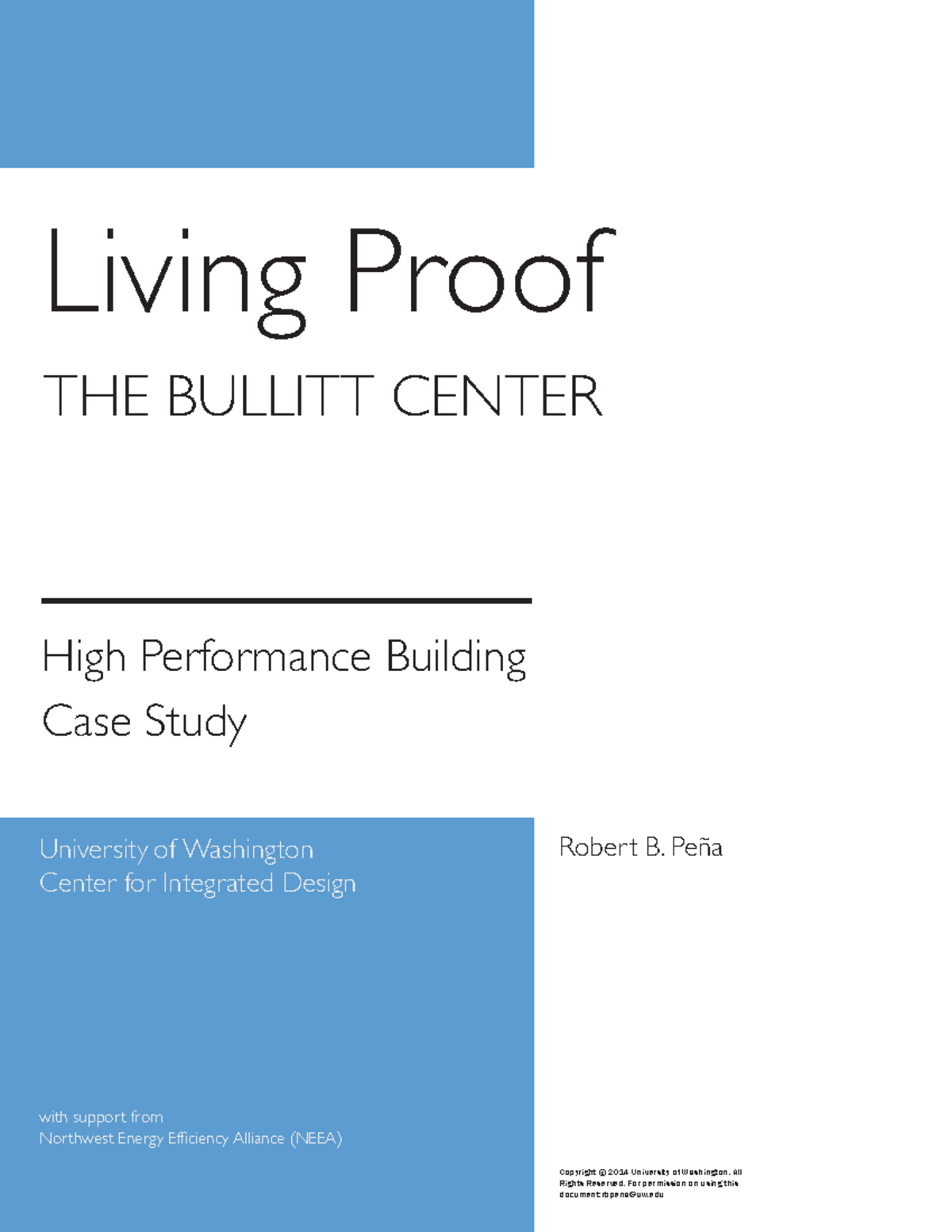 Living Proof: High Performance Insights from the Bullitt Center Case ...
