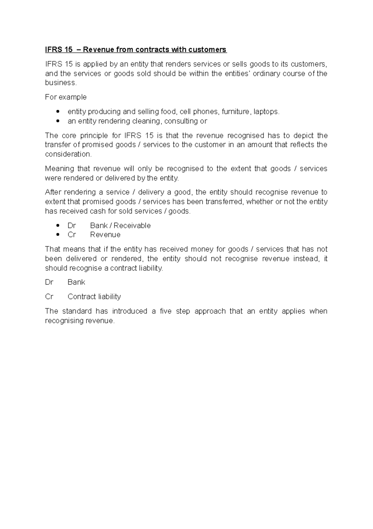 IFRS 15 - Revenue - IFRS 15 - IFRS 15 – Revenue from contracts with ...