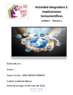 M21S1AI1 - Módulo 21 Semana 1 - Actividad integradora 1. Ciencia y ...