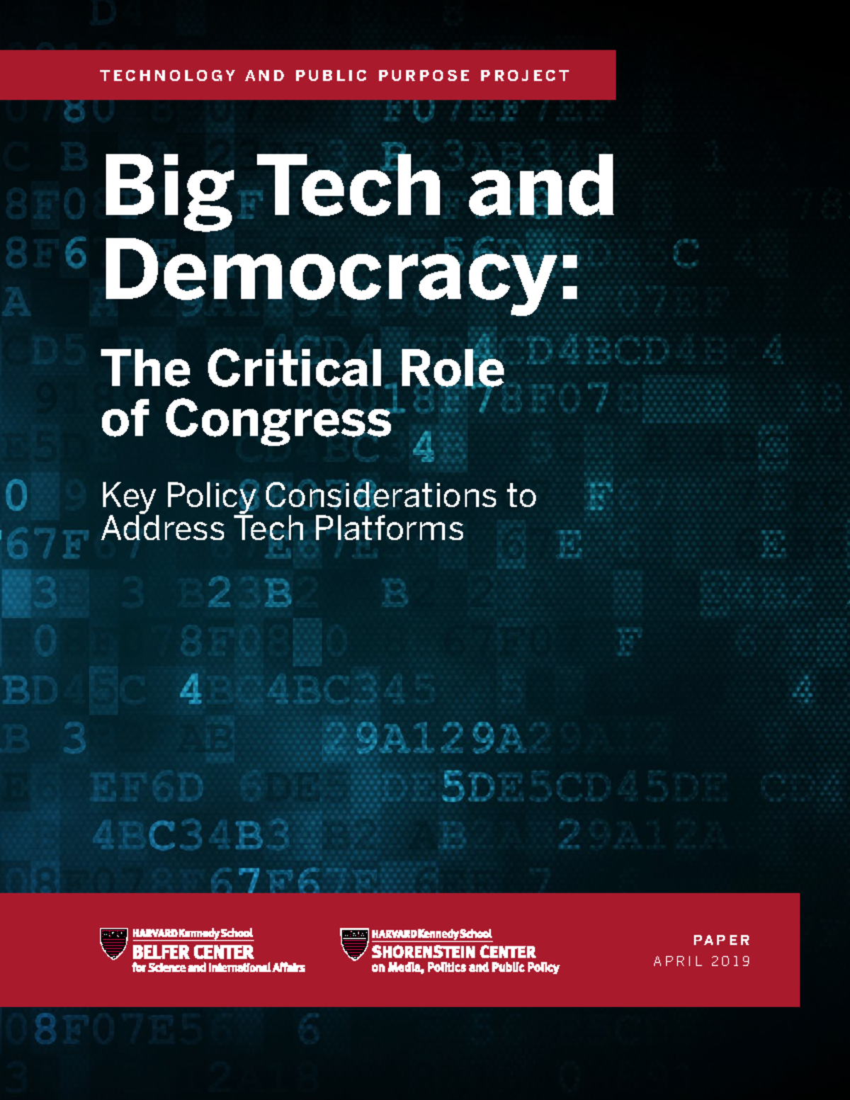 Big Tech and Democracy: Analyzing Congress's Role in Tech Policy - Studocu