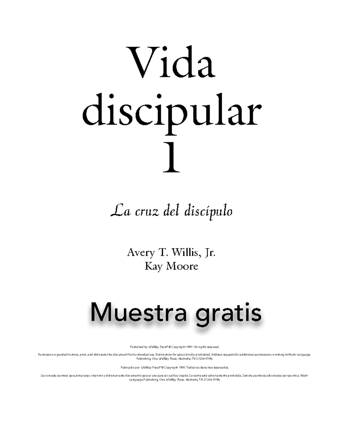 Muestra Gratis Vida Discipular 1: Estudio de La Cruz del Discípulo ...
