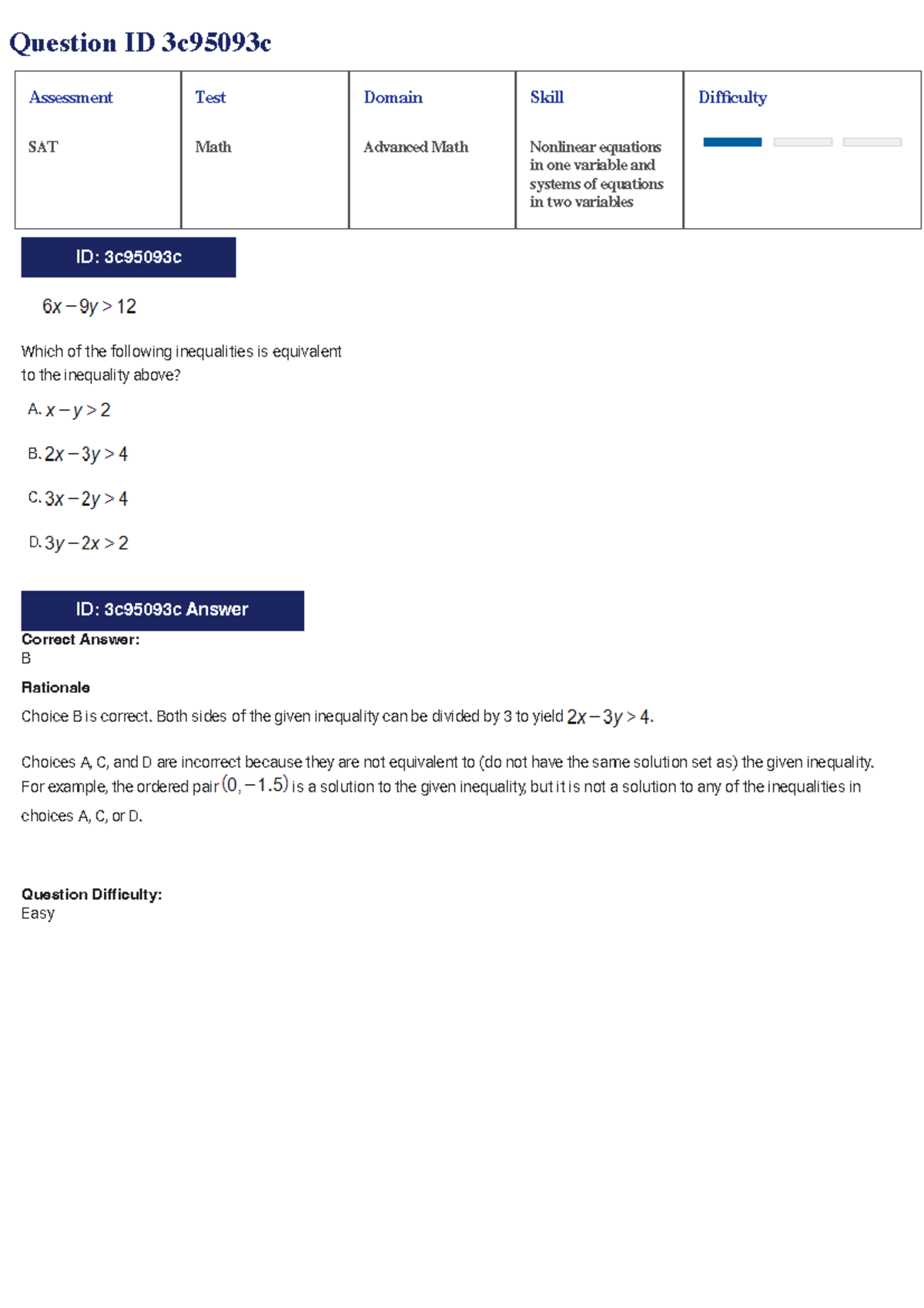 SAT Math Advanced: Nonlinear Equations & Systems of Equations ...