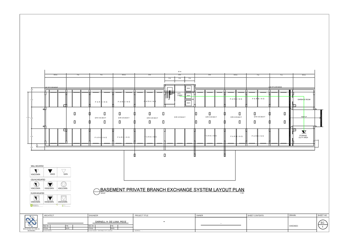 PABX Structural Model Layout Plan - Engineering Document - Studocu