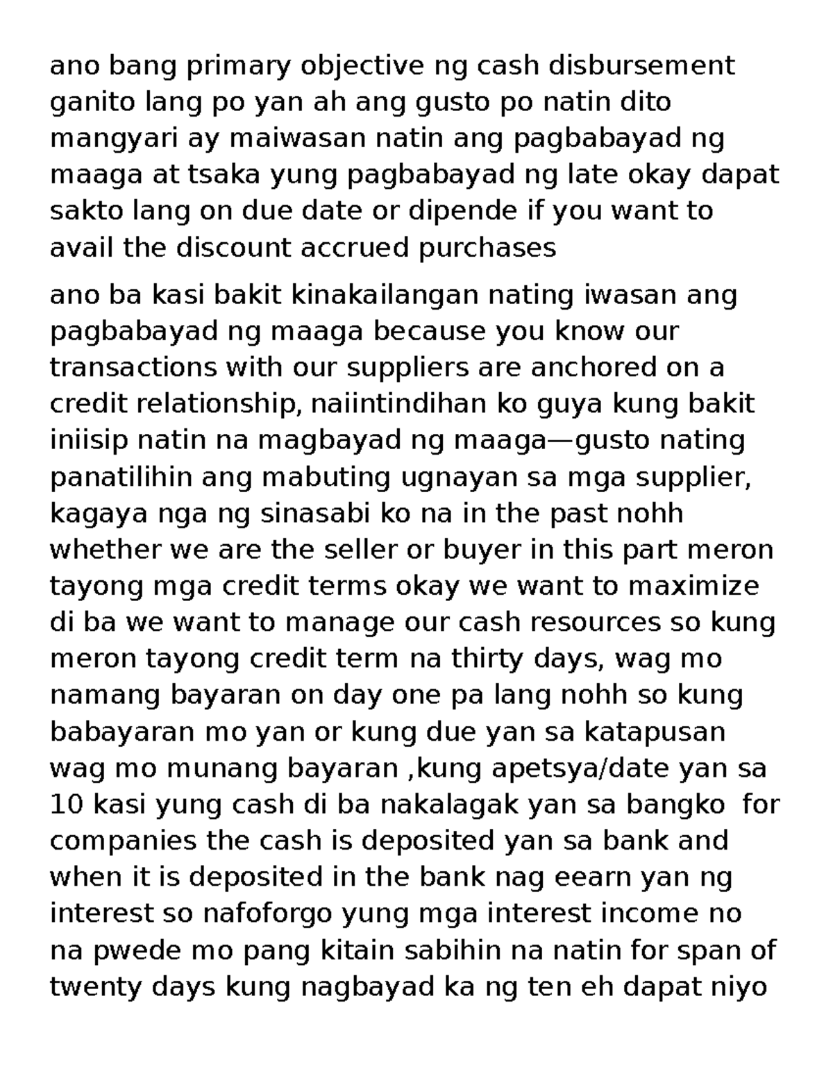 Cash Disbursement Process: Objectives and Best Practices (AIS) - Studocu