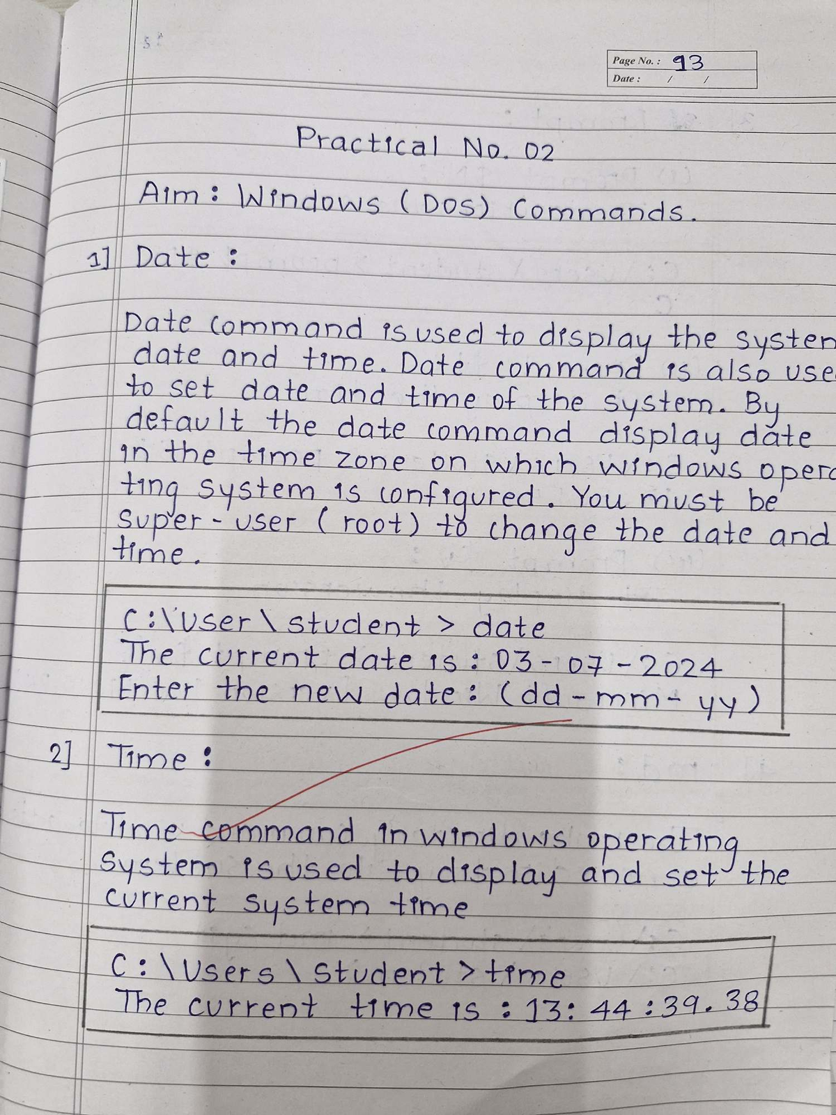 OS Practical 02-04: Windows & Linux Commands Overview - Studocu