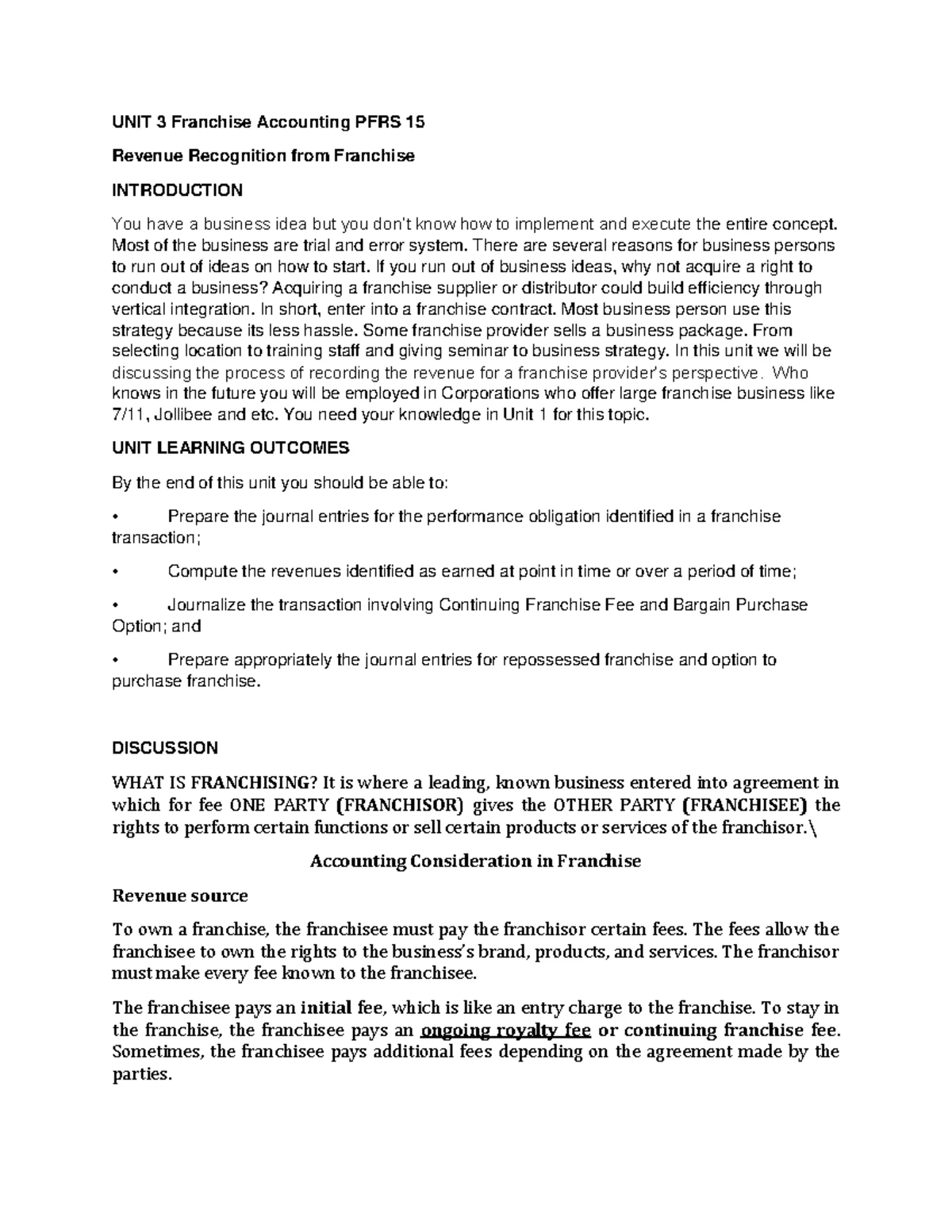 PAS 41 Agriculture - PRELEC PAS 41 Agriculture Learning Objective ...