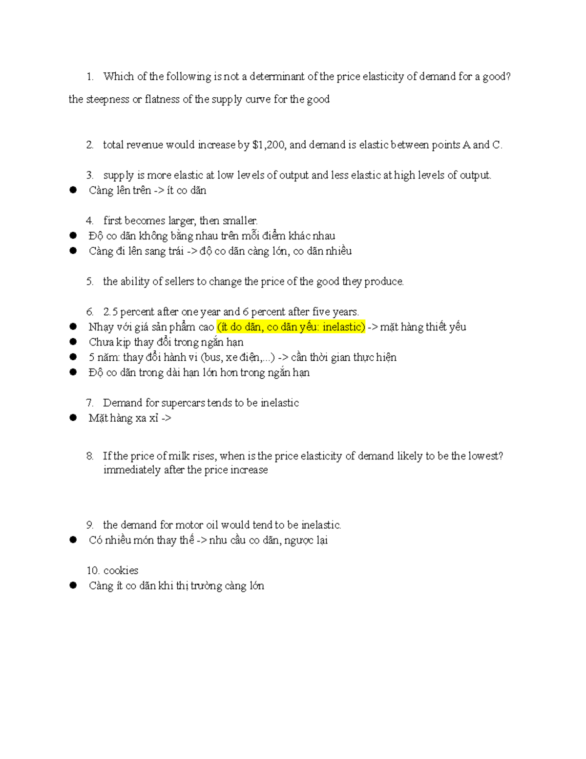 Chap 5 - Price Elasticity of Demand Concepts in Microeconomics - Studocu
