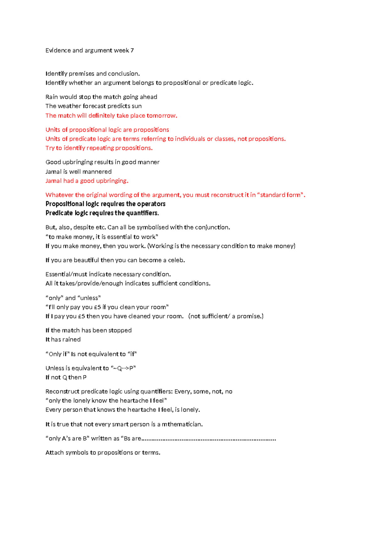 Evidence And Argument Week 8 Deductive Logic Analysis Studocu