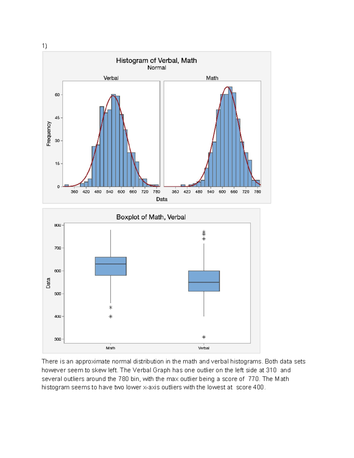 Math 11 lab 7 - lab 7 - 1) There is an approximate normal distribution ...