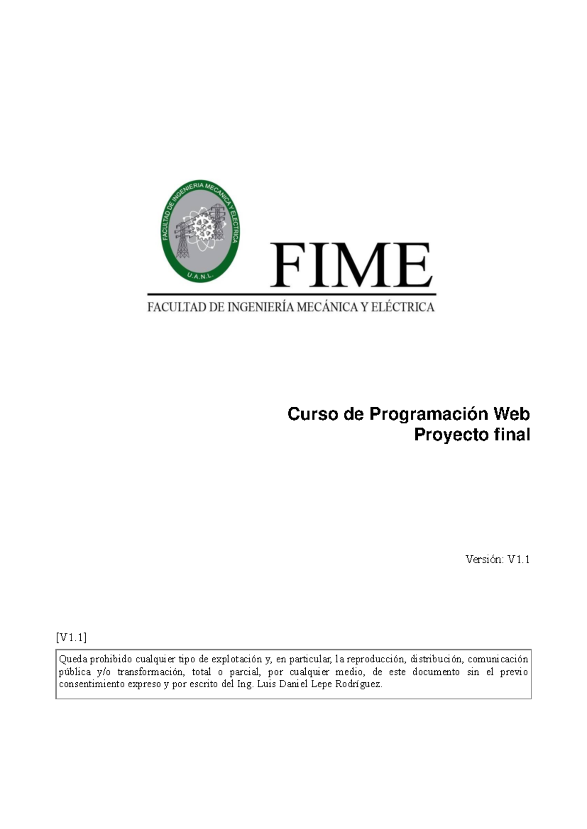 Programación Web - Proyecto Final (Curso de Programación Web) - Studocu