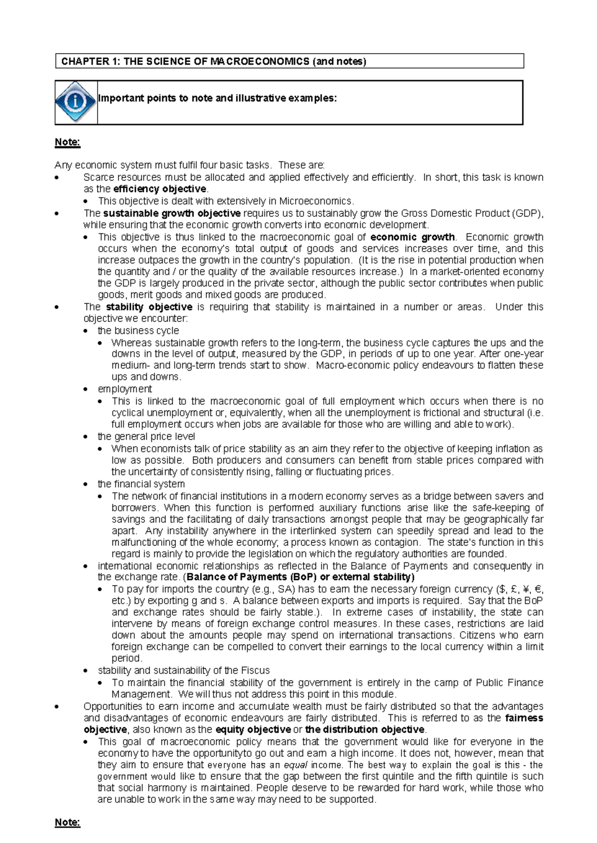 Worksheet for CHAPTER 1: THE SCIENCE OF MACROECONOMICS 2025 - Studocu