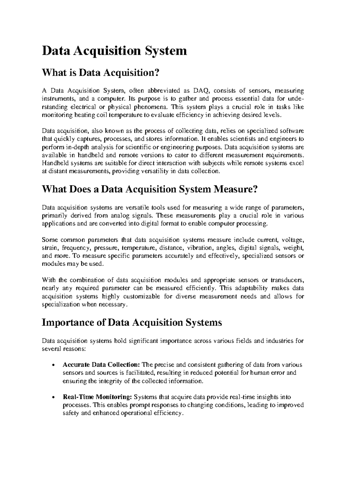 Data Acquisition Systems in IoT: Applications & Importance (ENG-101 ...