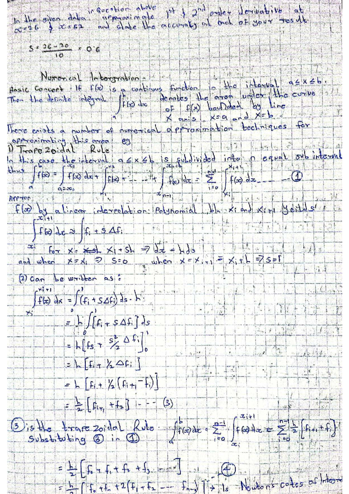 Numerical Analysis: Approximating Derivatives and Integrals - Studocu