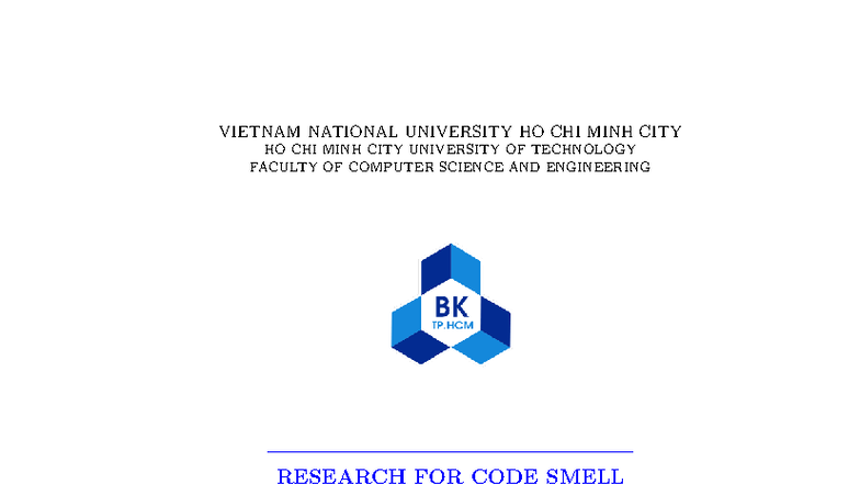 Code Smell Analysis and Solutions - CC04 Essay Notes - Studocu