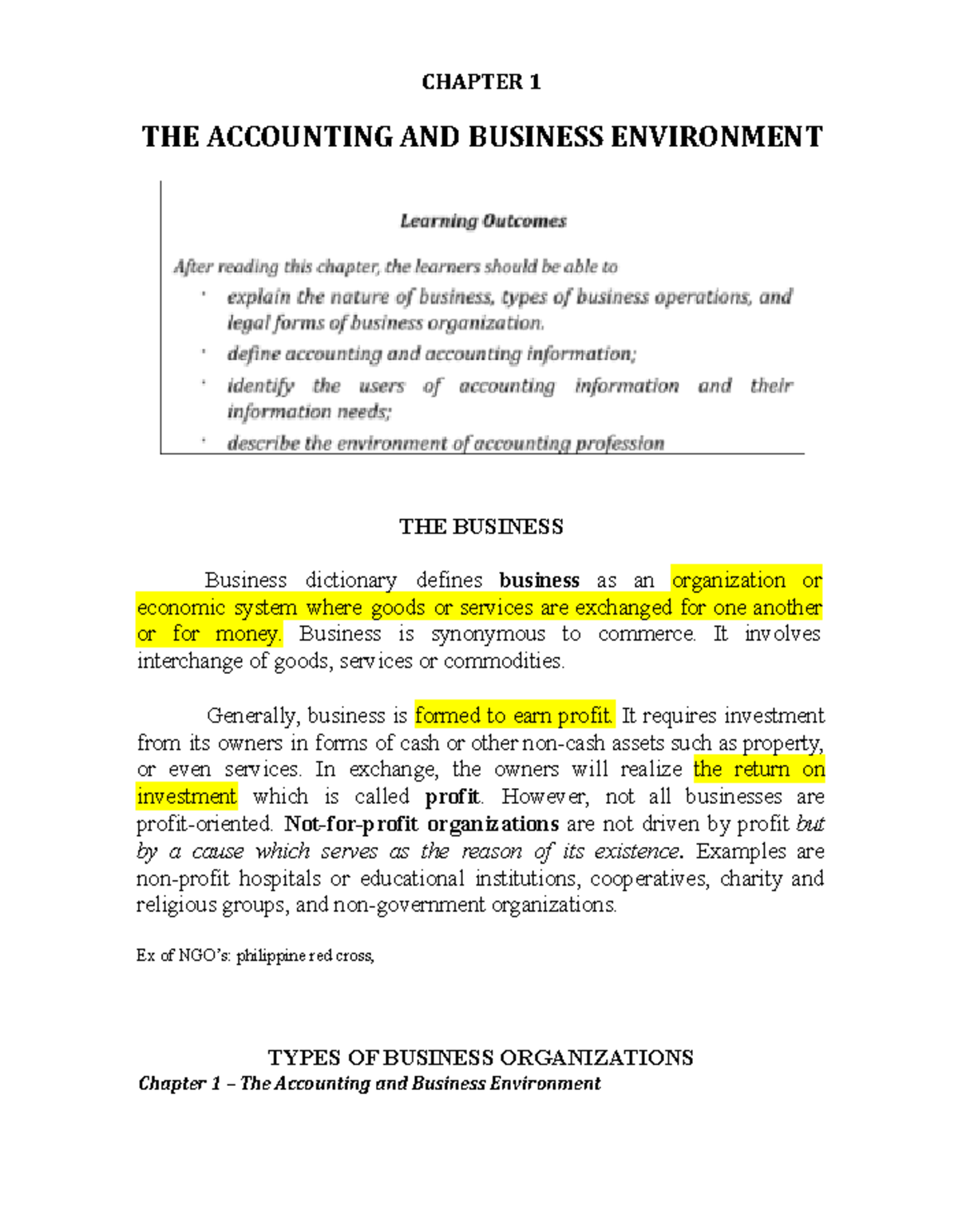 FAR Reviewer Deptals '22 - CHAPTER 1 THE ACCOUNTING AND BUSINESS ...