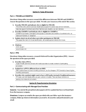 MOA115 WK2 Lab - MOA115 Medical Records and Insurance Week 2 Lab – ICD-10 Coding ICD Coding ...