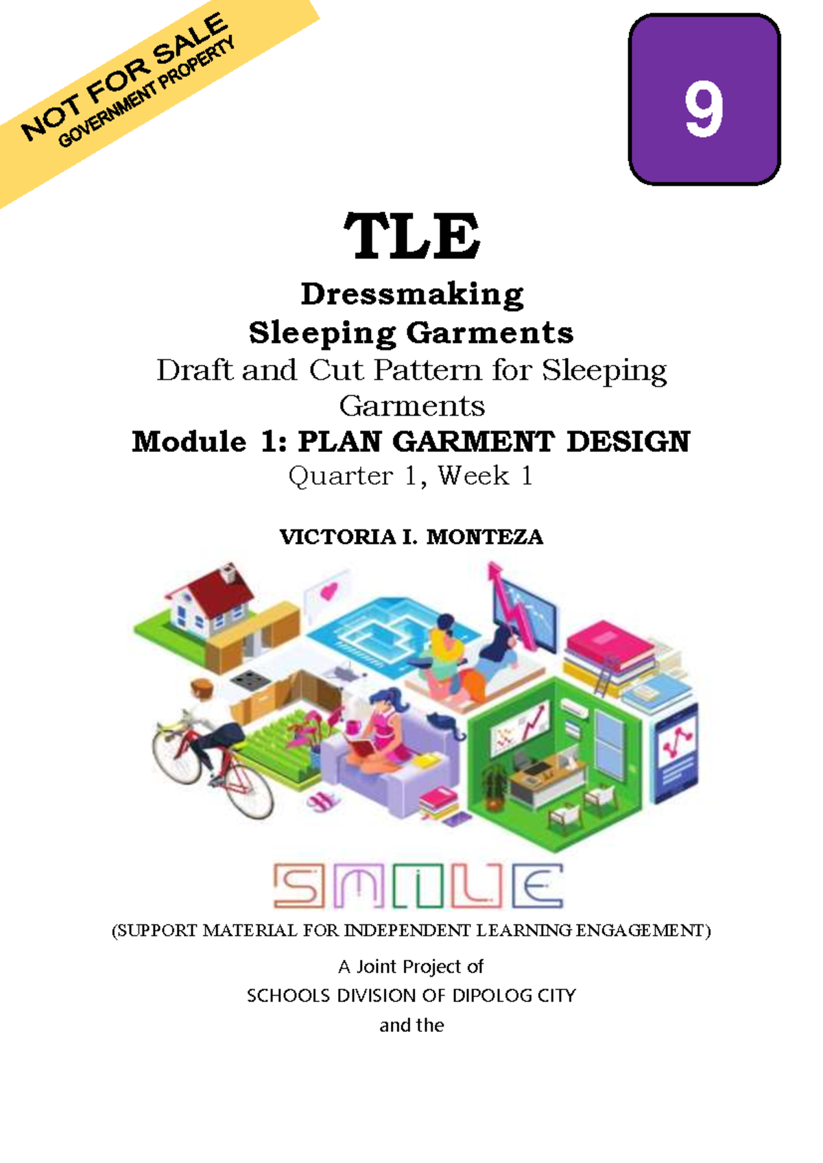 TLE 9 Q1 Module 1: Draft and Cut Patterns for Sleeping Garments - Studocu