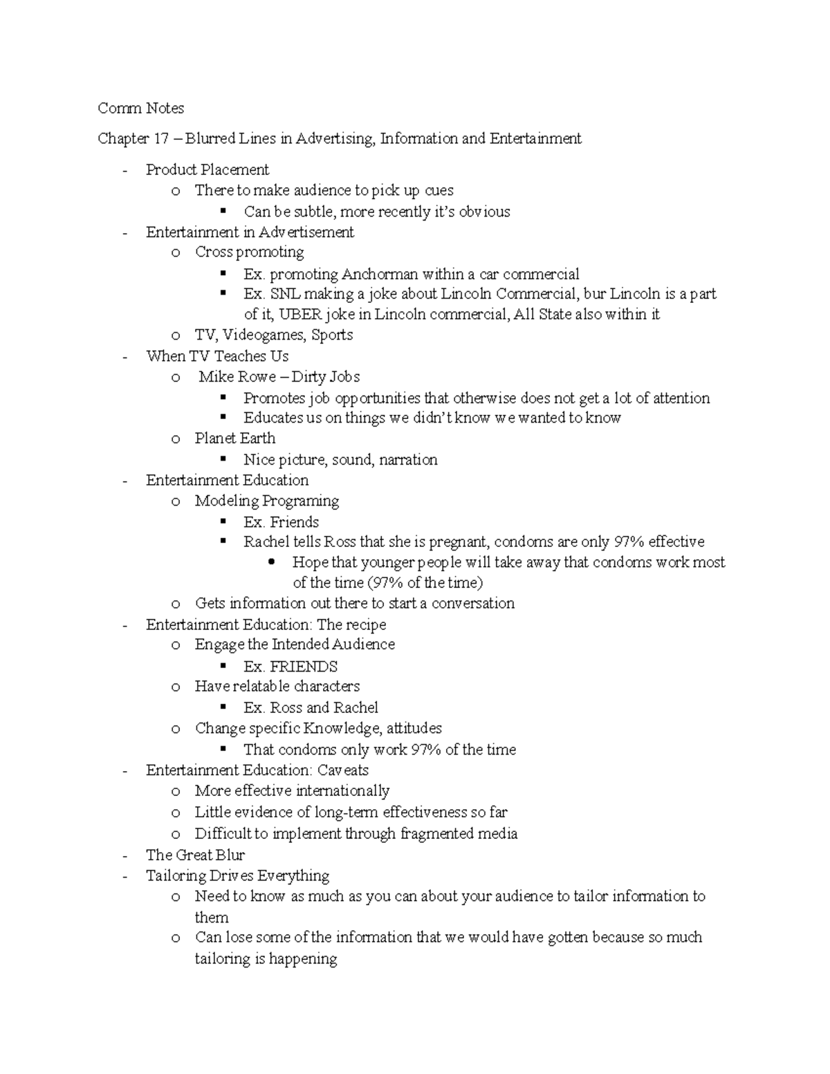 Chapter 17-Blurred Lines - Comm Notes Chapter 17 – Blurred Lines in ...