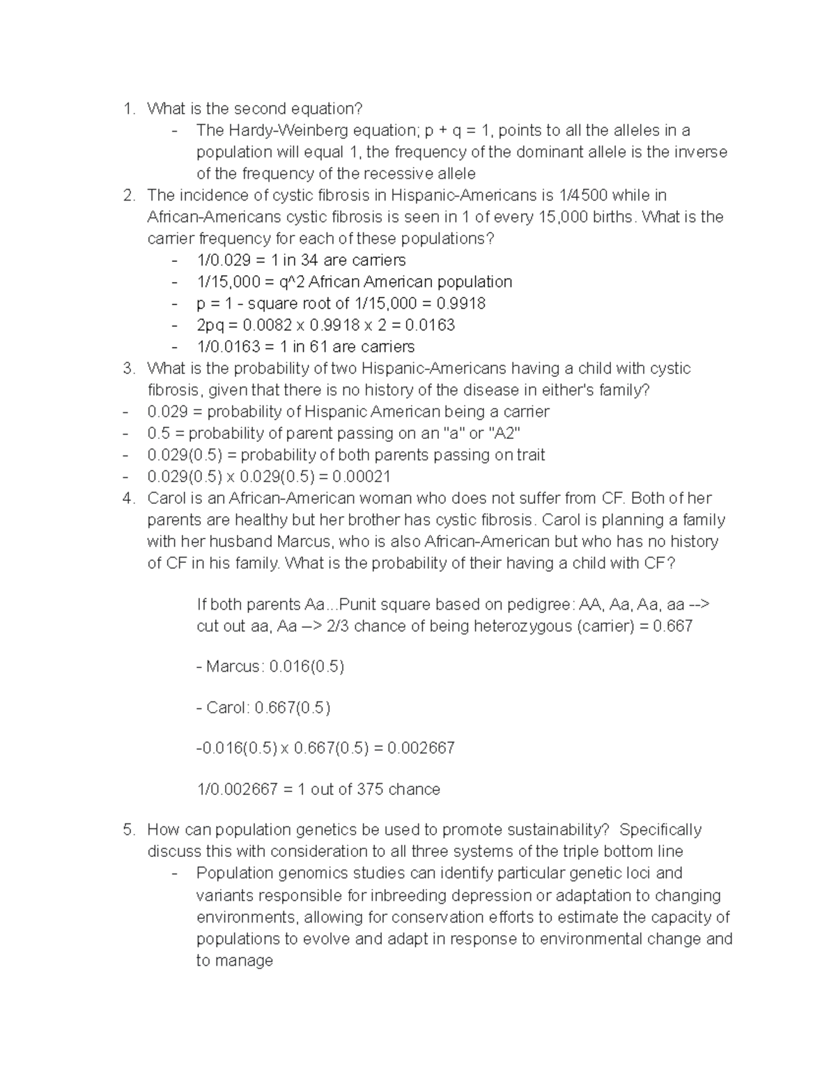 Group Case Study: Exploring Genetic Counseling and Cystic Fibrosis ...