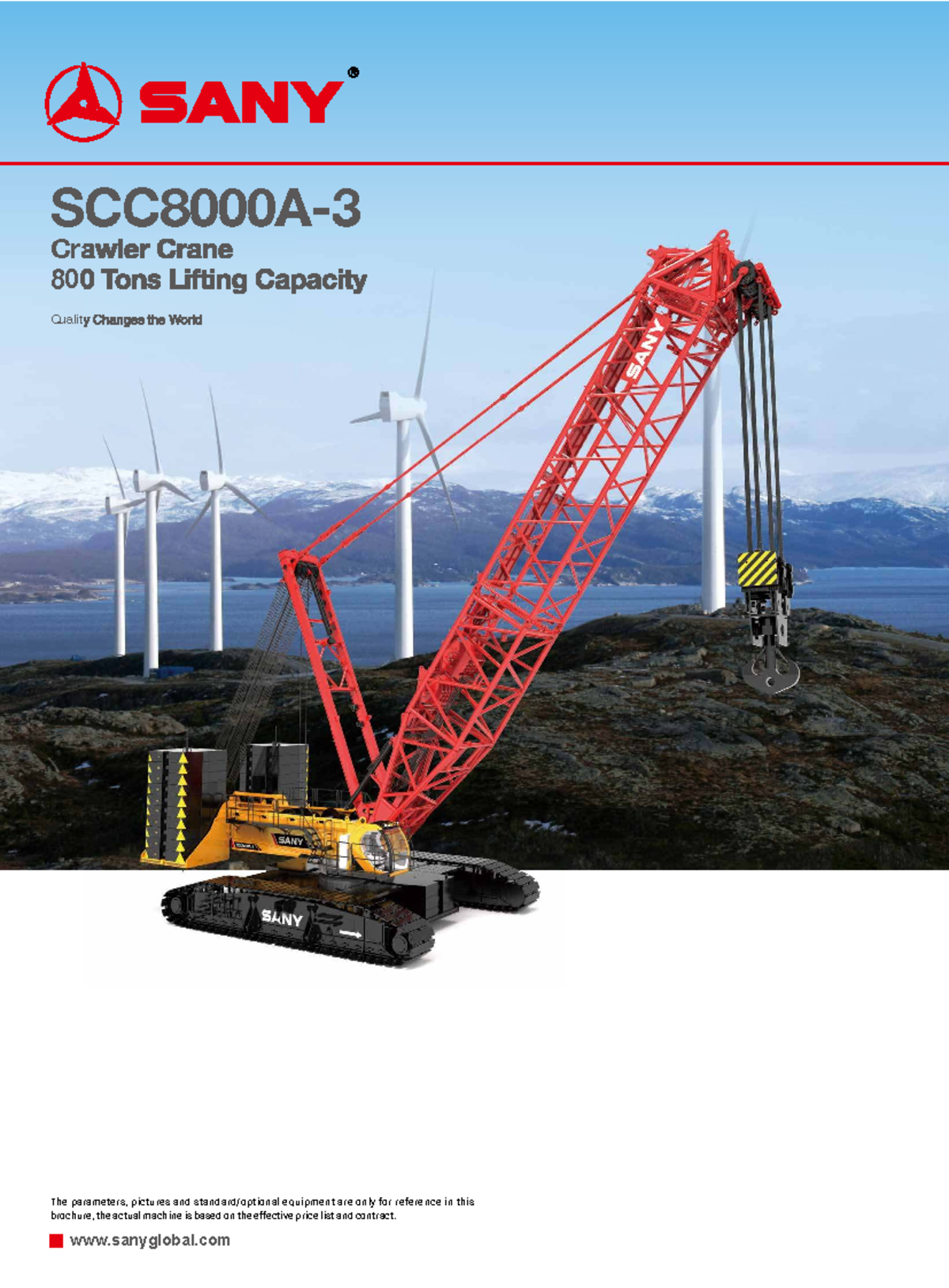SCC8000A-3 Crawler Crane 800 Tons Lifting Capacity Brochure - Studocu
