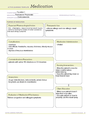 Drug card - Potassium Chloride (lab) - ACTIVE LEARNING TEMPLATES ...