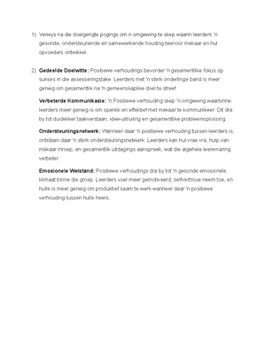 LO TAAK Graad 12 - LO TAAK - Aktiwiteit 1 1 Insiëring van positiewe ...